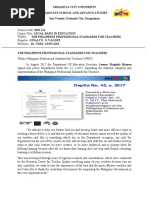 PPST Vs NCBTS | PDF | Teachers | Curriculum