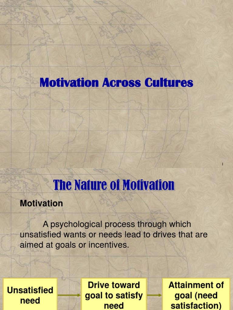 Motivation Across Cultures | PDF | Goal Setting | Motivation