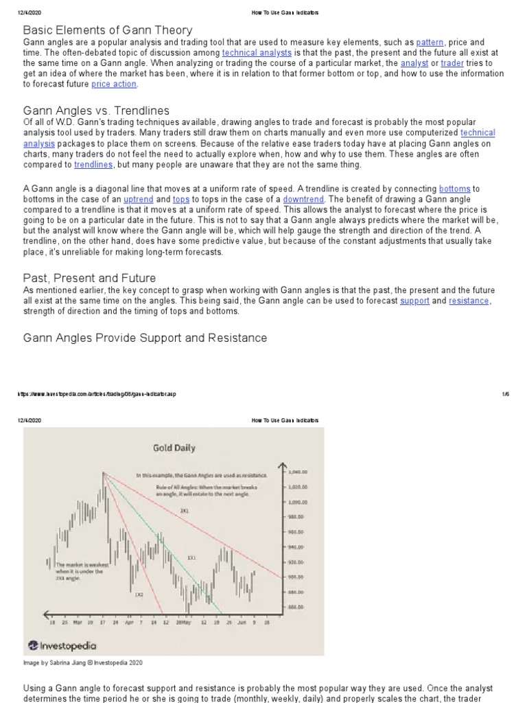 How To Use Gann Indicators | PDF | Analysis | Market (Economics)