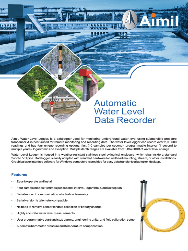 Automatic Water Level Data Recorder PDF | PDF | Telemetry | Laptop