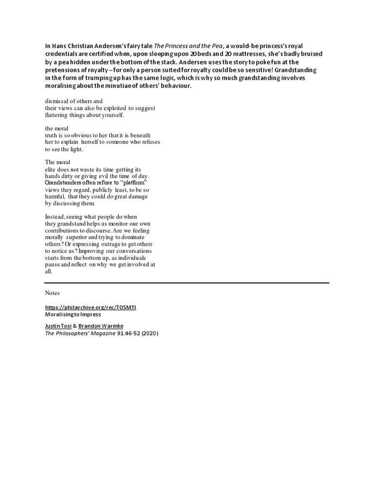 Moral Grandstanding | PDF