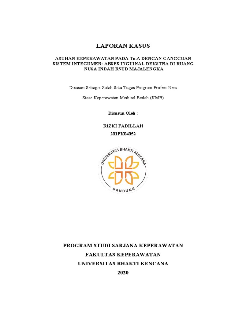 Asuhan Keperawatan Abses Inguinal Tn.A | PDF | Kesehatan Holistik