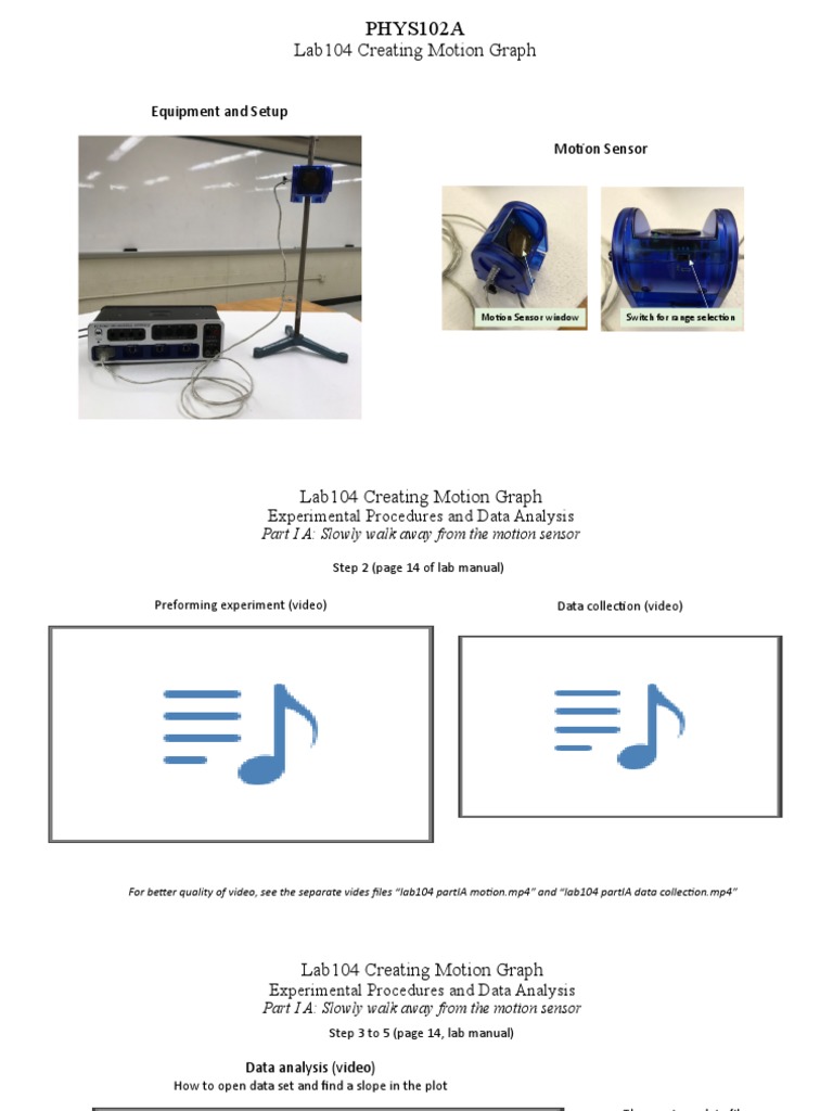 Lab104 Creating Motion Graph | PDF | Data | Velocity