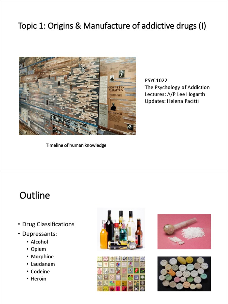 Topic 1: Origins & Manufacture of Addictive Drugs (I) | PDF | Heroin ...