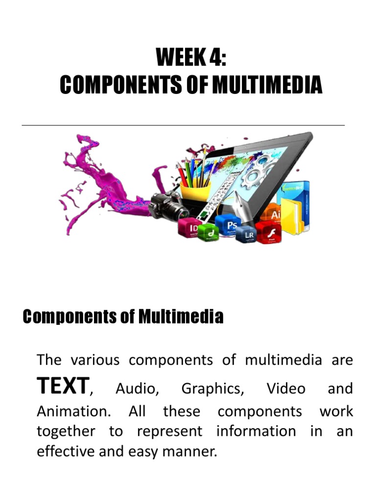 W4 Components of Multimedia - Presentation PDF | PDF | Data Compression ...