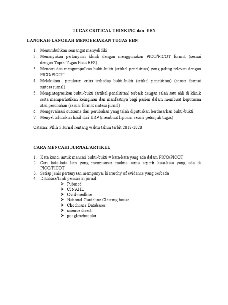 Contoh Tugas Ebn | PDF