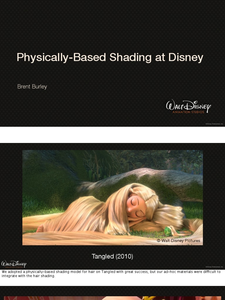 s2012 Pbs Disney BRDF Slides v2 | PDF | Reflection (Physics) | Surface Roughness