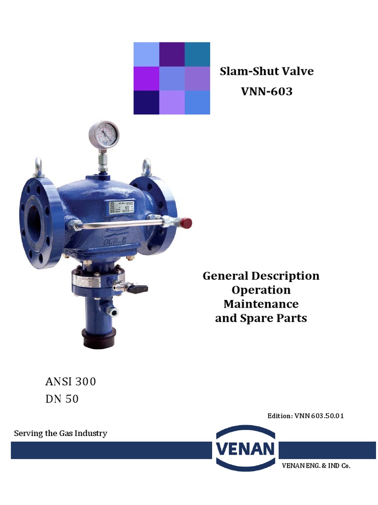 Slam-Shut Valve VNN-603 - DN50 | PDF | Valve | Gases