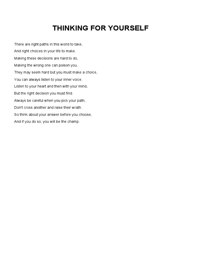 Assembly Poem PDF | PDF | Self-Improvement | Wellness