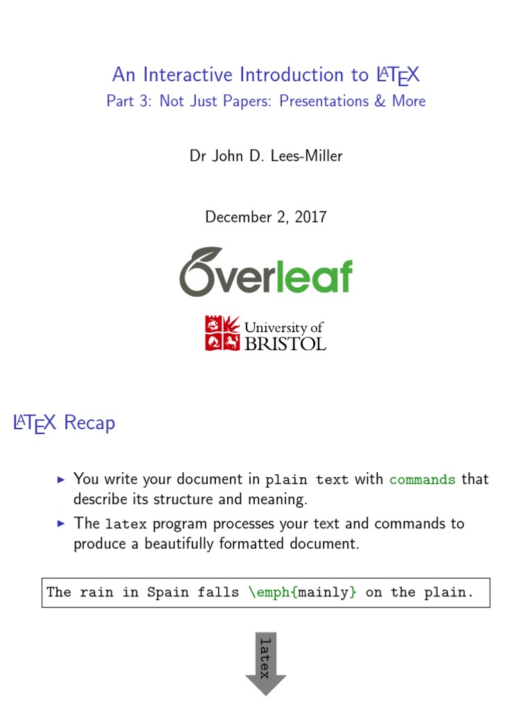 Free Online Introduction To Latex Part 3 PDF | PDF | Computing | Software