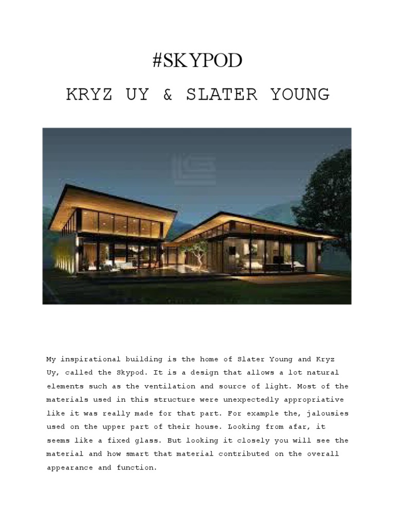Skypod: Slater Young & Kryz Uy Home | PDF | Home & Garden