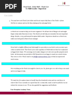 Daily Brefing Sheet | PDF