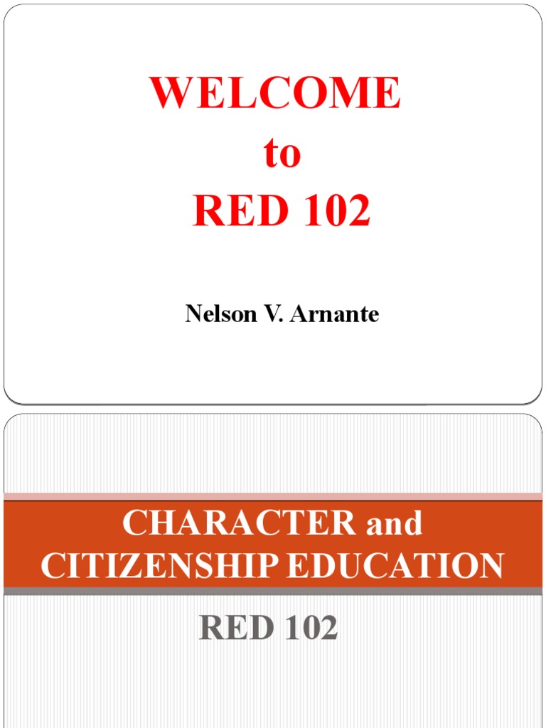 Welcome To RED 102: Nelson V. Arnante | PDF | Religion & Spirituality