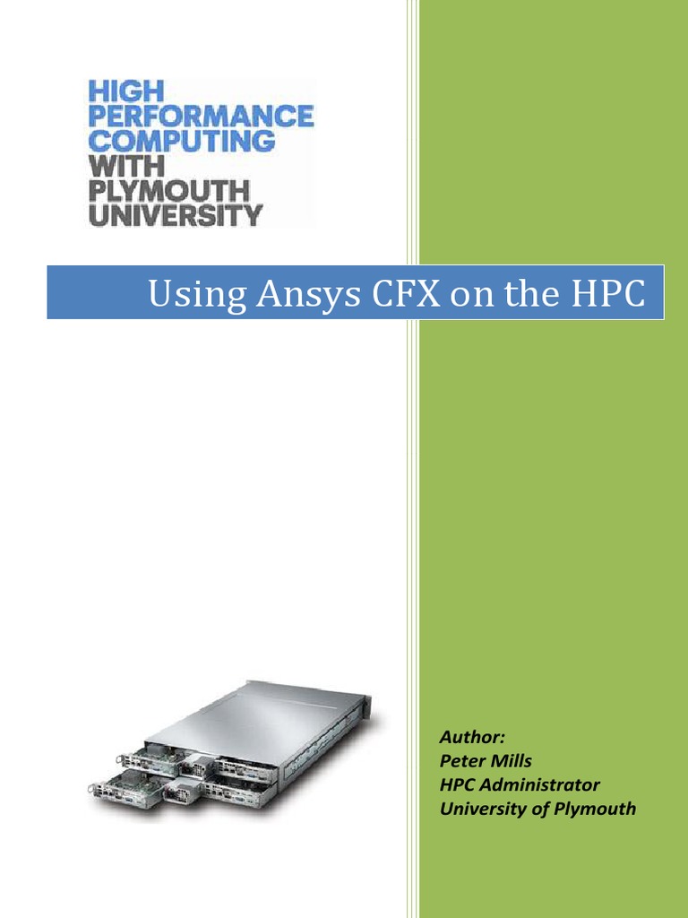 Using Ansys Cfx On The Hpc Pdf Directory Computing Computer File