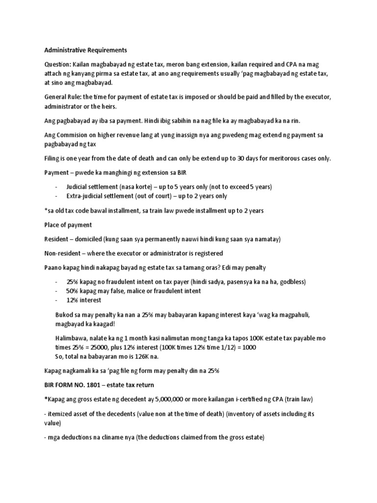 Administrative Requirements | PDF