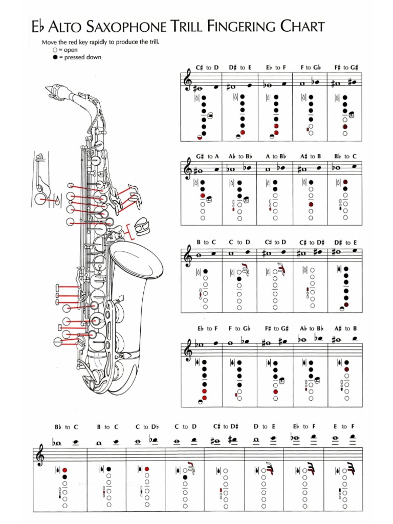 Factual Saxophone Chord Chart Saxophone Keys Alto Sax Fingering Flute ...