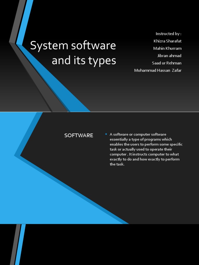 System Software and Its Types | PDF | Operating System | Software