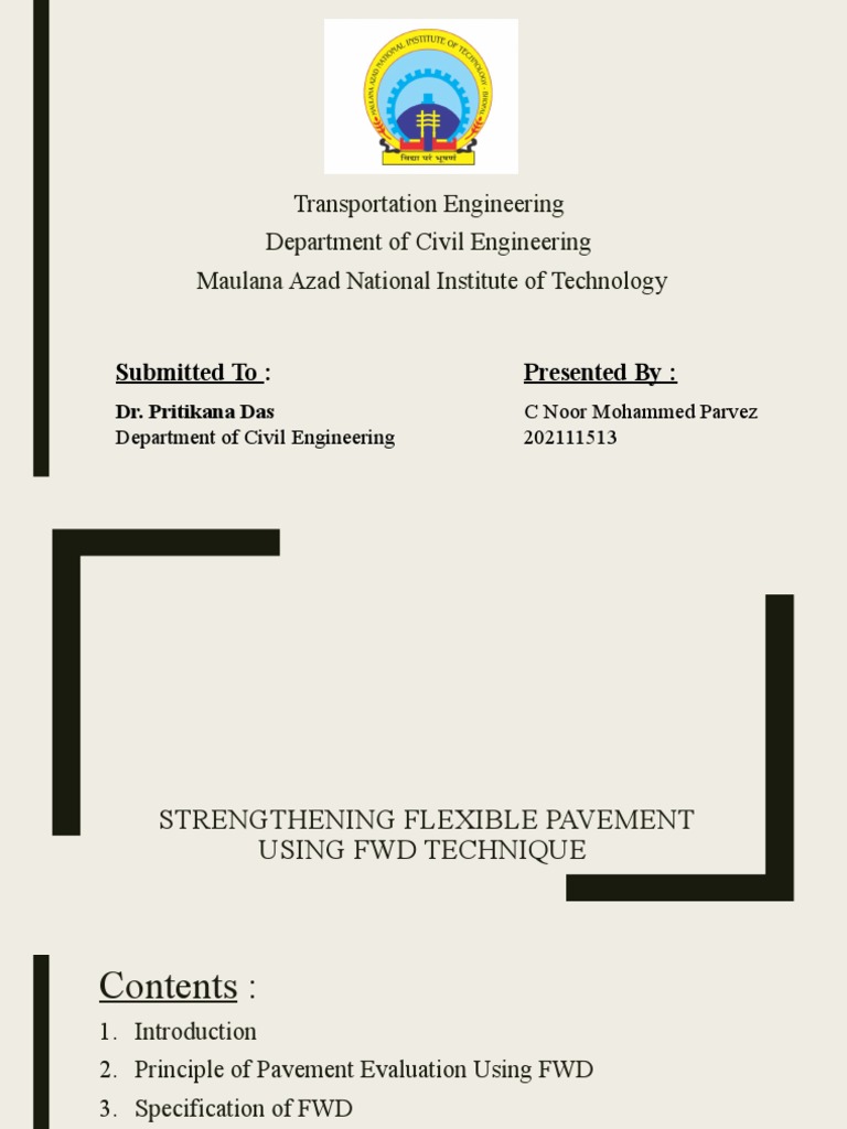 On FALLING WEIGHT DEFLECTOMETER | PDF | Young's Modulus | Applied And ...