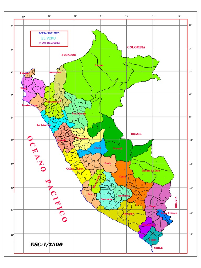 Mapa Del Peru | PDF | Perú