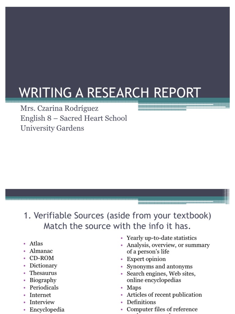 Writing A Research Report | PDF | Citation | Paragraph