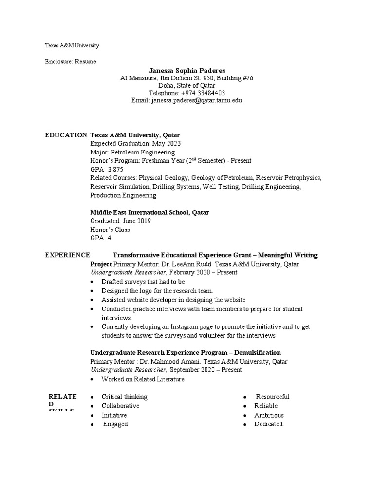 CV Final | PDF | Behavior Modification | Cognition