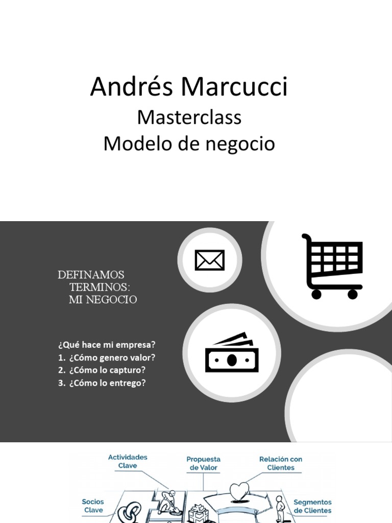 Masterclass sobre Modelo de Negocio | PDF | Crecimiento personal y ...
