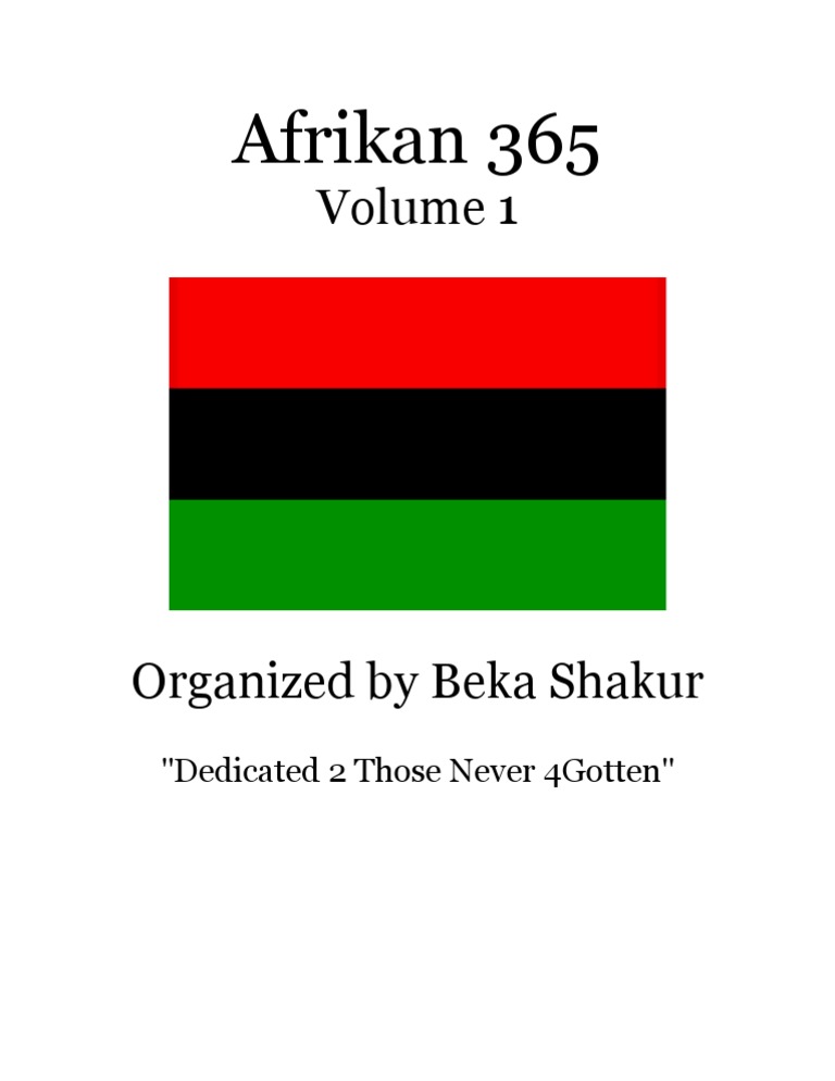 Afrikan 365 Book Cover | PDF