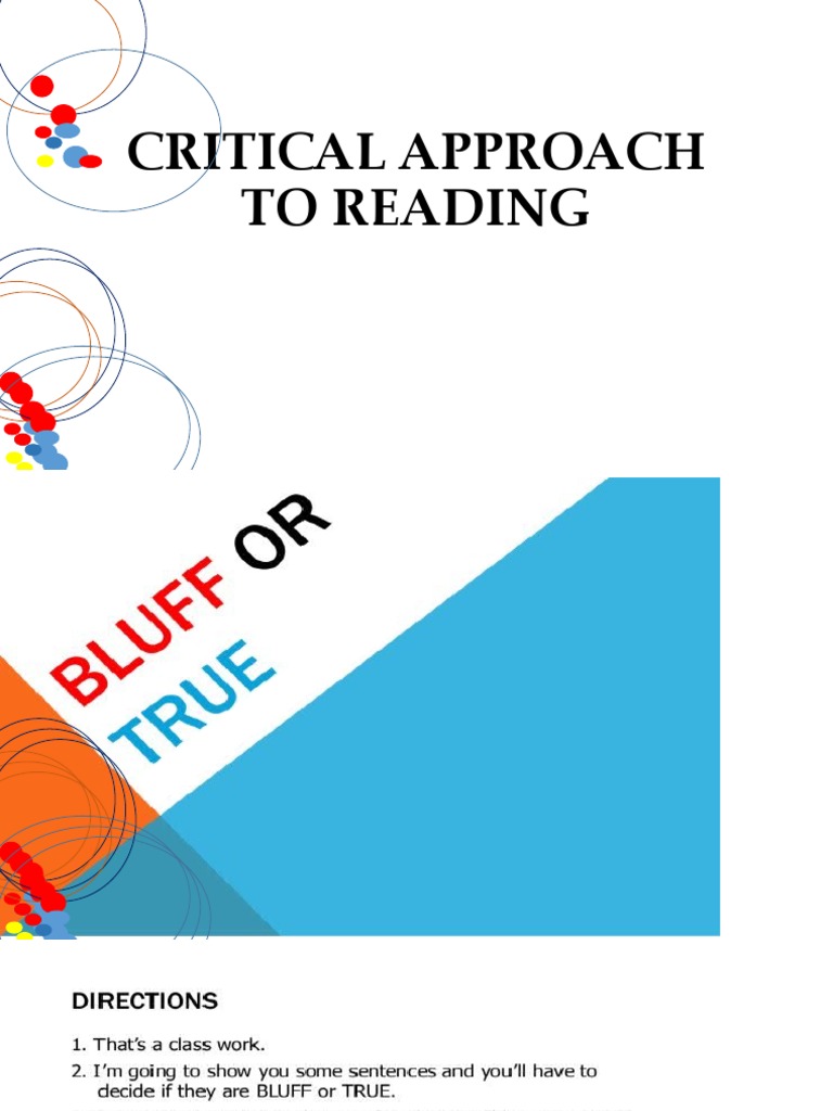 Critical Reading Techniques Explained | PDF | Critical Thinking | Reason