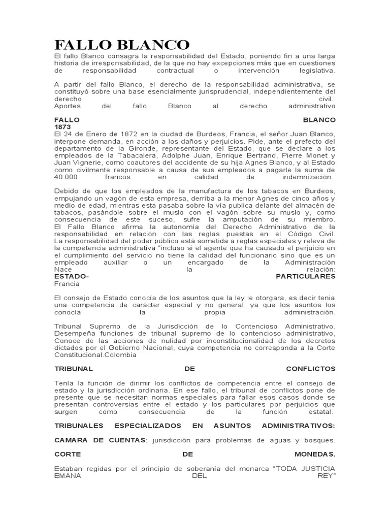 Fallo Blanco | PDF | Gobierno | Justicia