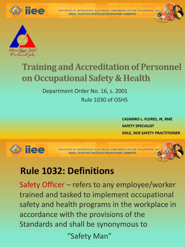 OSH Practitioner Training and Accreditation | PDF | Electrician ...