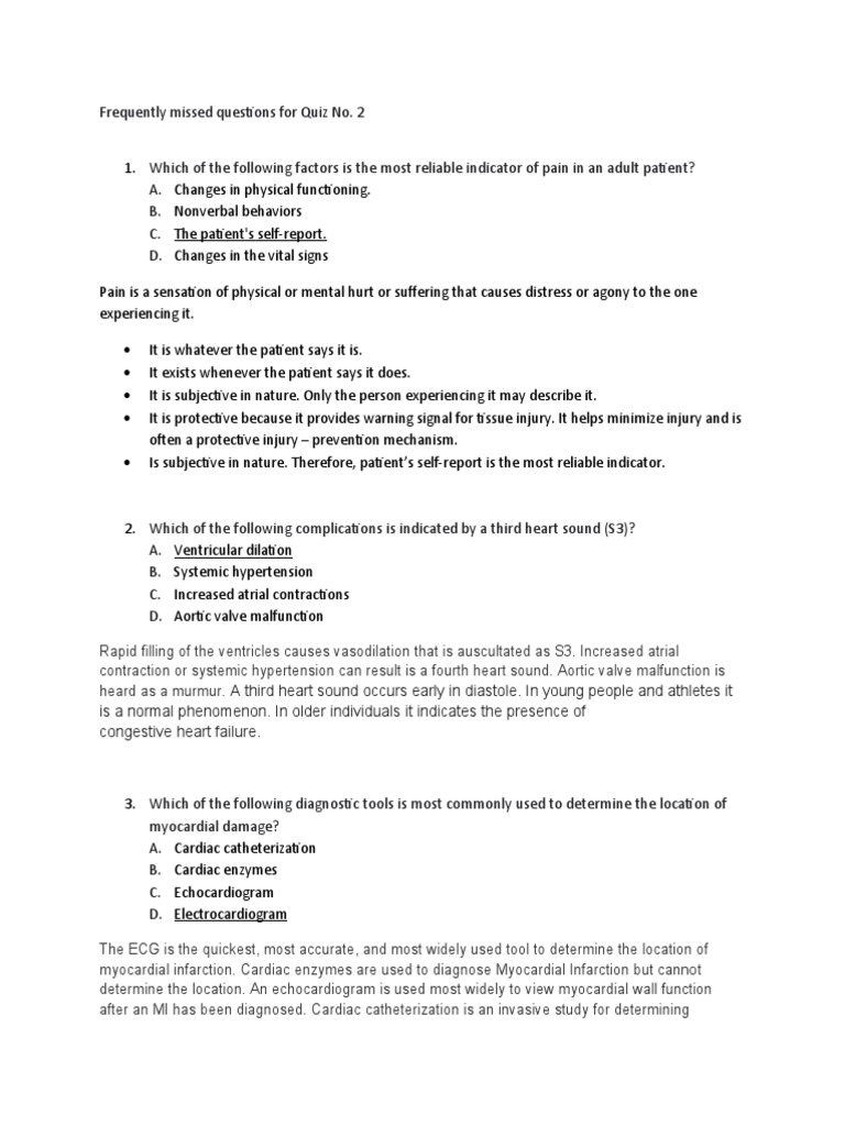 Frequently Missed Questions | PDF