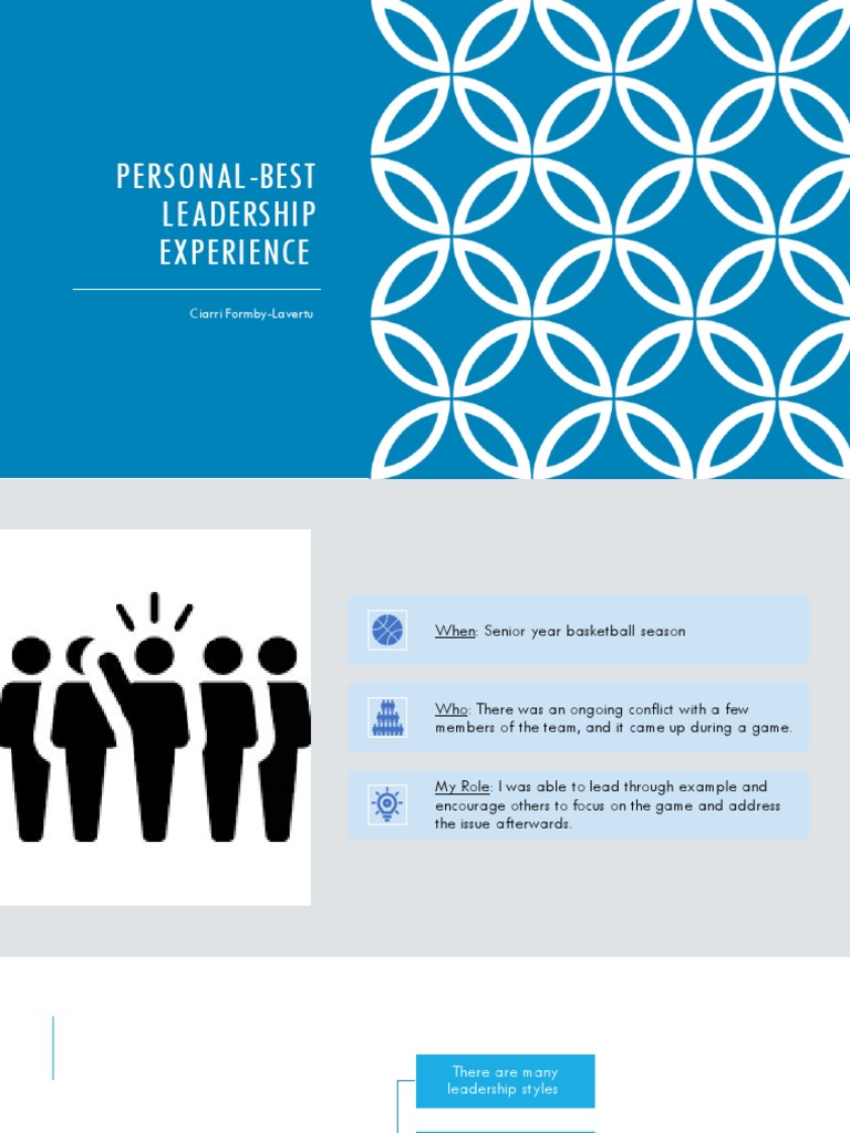Personal Best Leadership Experience | PDF