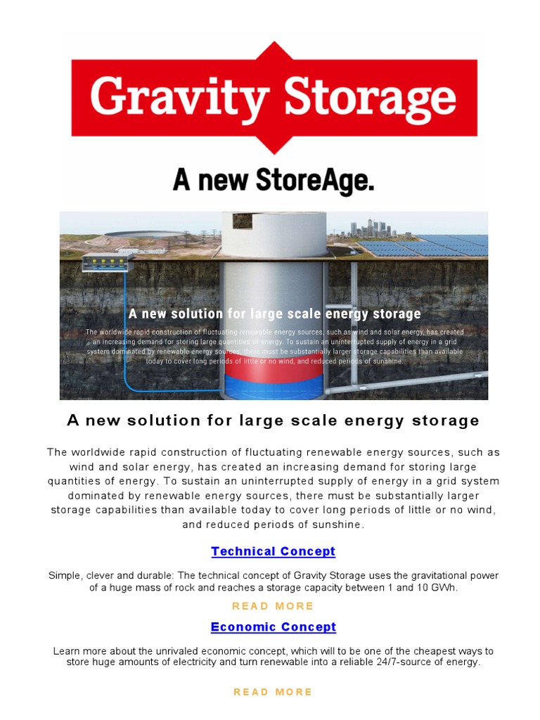 Gravity Storage - A New Technology For Large Scale Energy Storage 2 ...