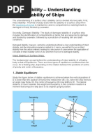 Ship Stability and Equilibrium Explained | PDF | Buoyancy | Mechanics