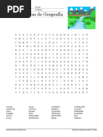 Sopa de Letras: Ecosistemas Naturales | PDF