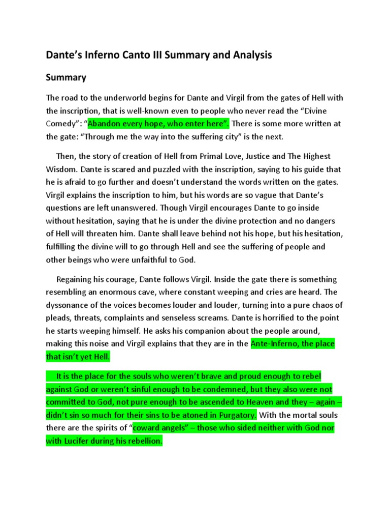Dante's Inferno Canto III: Cowards, Neutrals, and the River Acheron ...
