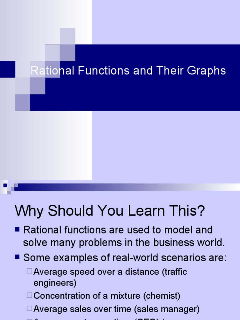 Rational Functions and Their Graphs | PDF | Asymptote | Abstract Algebra