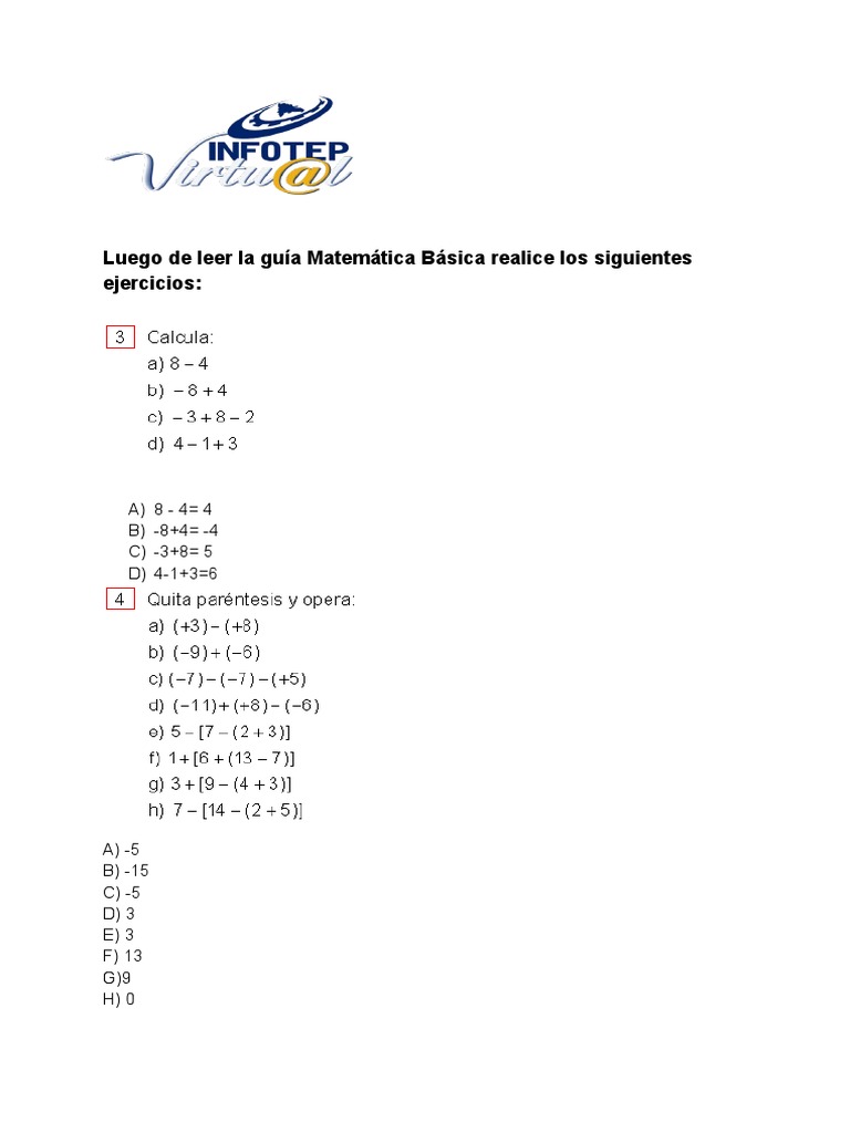 Matematica Basica | PDF