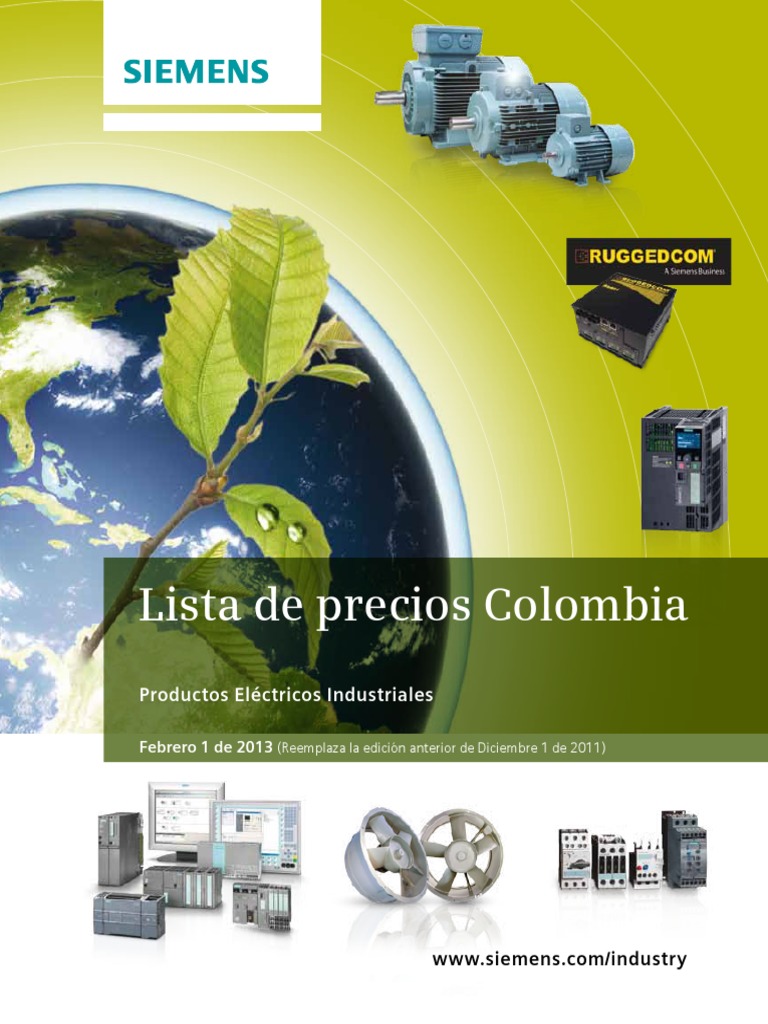 Siemens Lista Precios Feb 2013 Pdf Pdf Relé Ingenieria Eléctrica