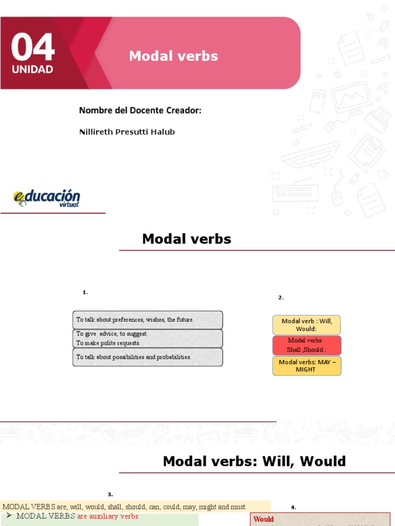 LEVEL 4 UNIT 4 Modal Verbs | PDF | Verb | Grammar