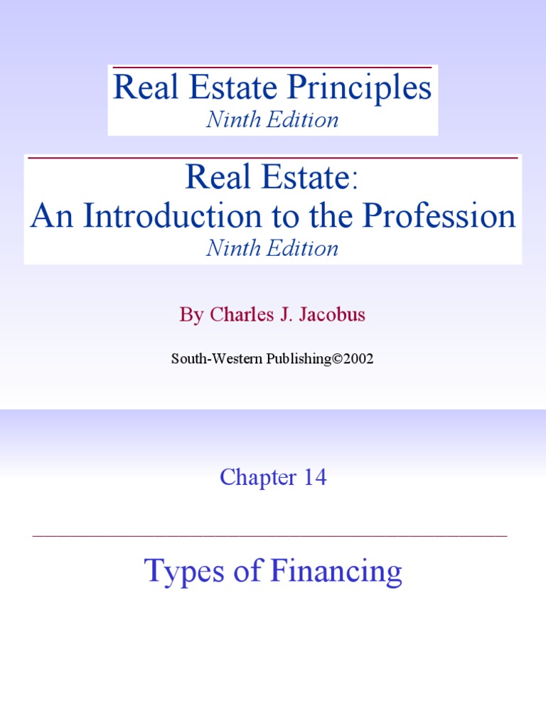 Real Estate Principles Real Estate: An Introduction To The Profession | PDF