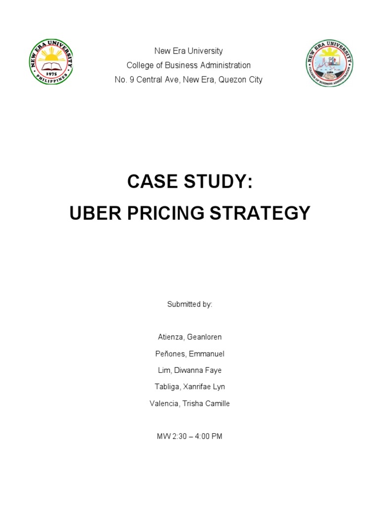 Case Study: Uber Pricing Strategy | PDF | Taxicab | Pricing