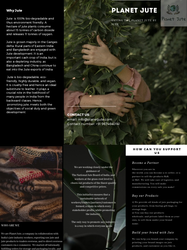 Planet Jute Brochure | PDF | Jute | Brand