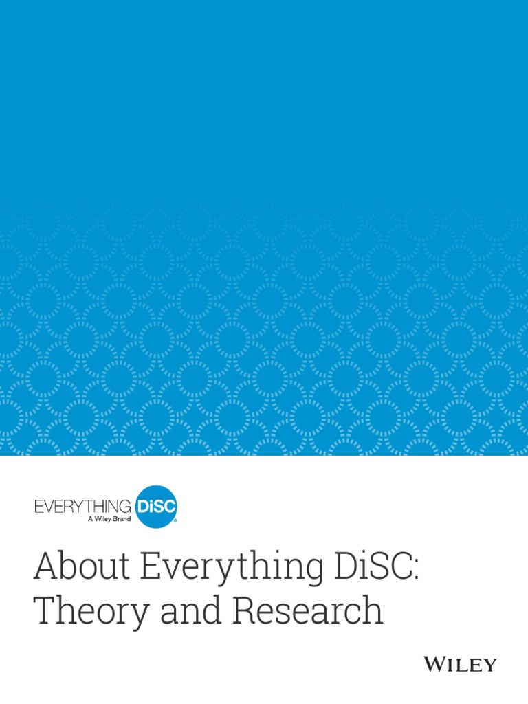 Everything DiSC Resources Aboutdisc PDF | PDF | Correlation And ...