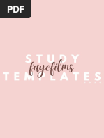 Fayefilms Study Template Guide | PDF | Cognition