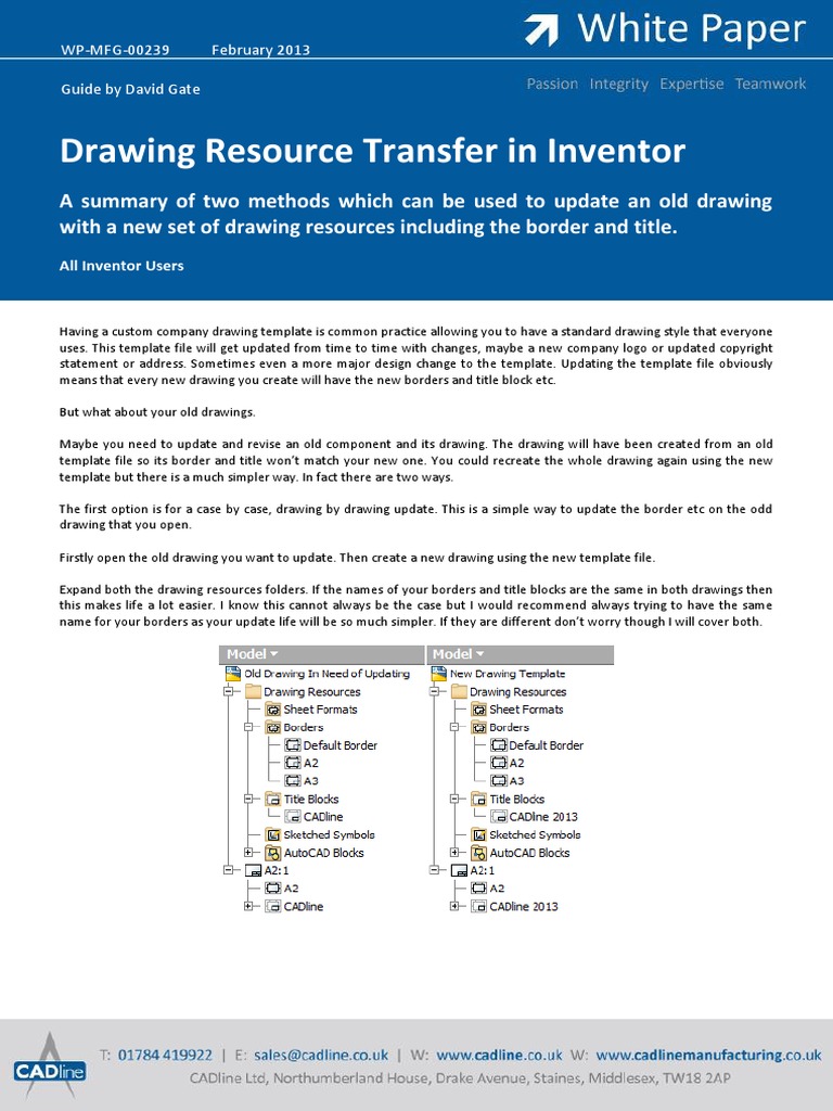 Inventor Drawing Resource Transfer V3 PDF | PDF | Computer File ...