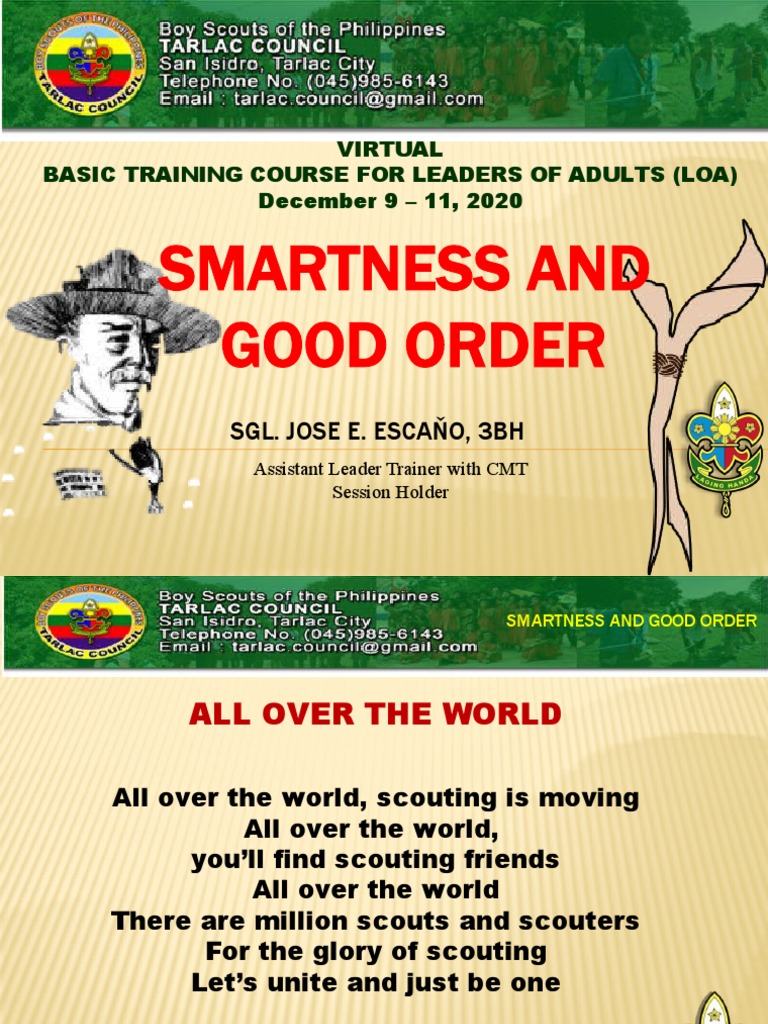 Scouting Smartness and Good Order Guide | PDF | Scouting | Youth Movements
