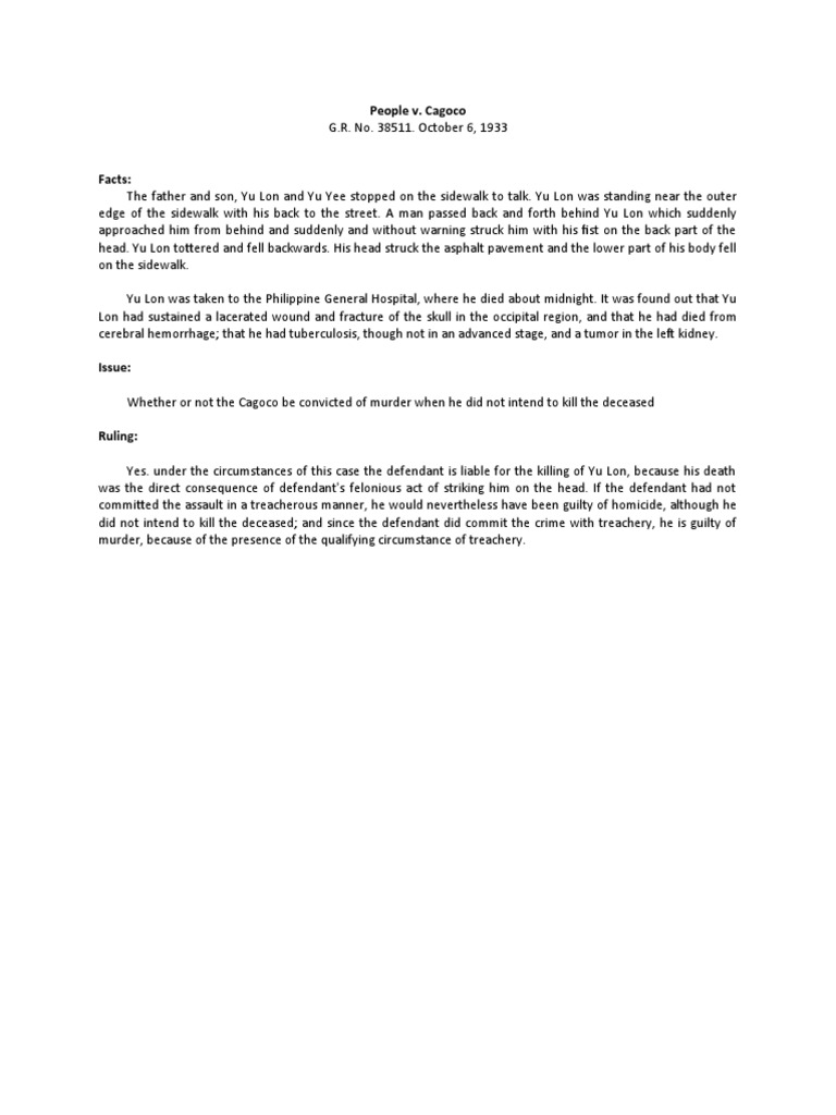 People V Cagoco | PDF