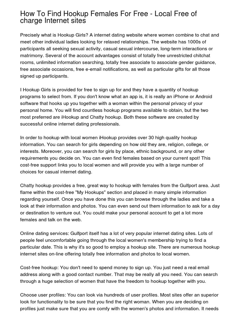 How To Locate Hookup Girls For Free Nearby Totally Free Websiteswwkta ...