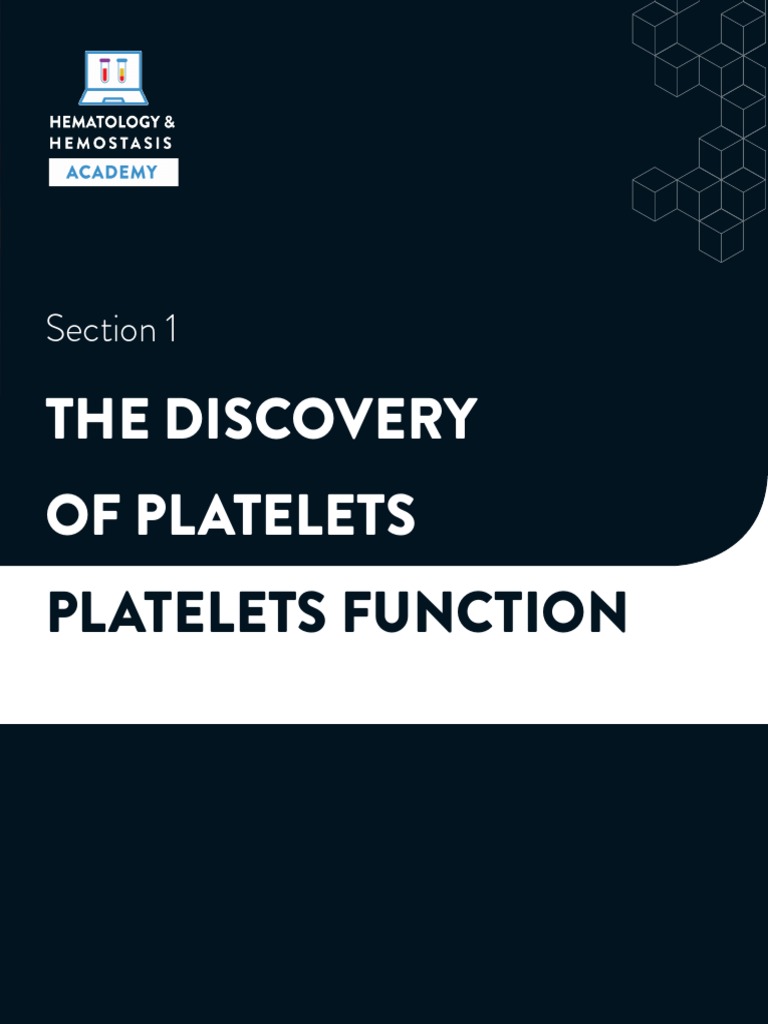 The Discovery of Platelets | PDF | Platelet | Coagulation